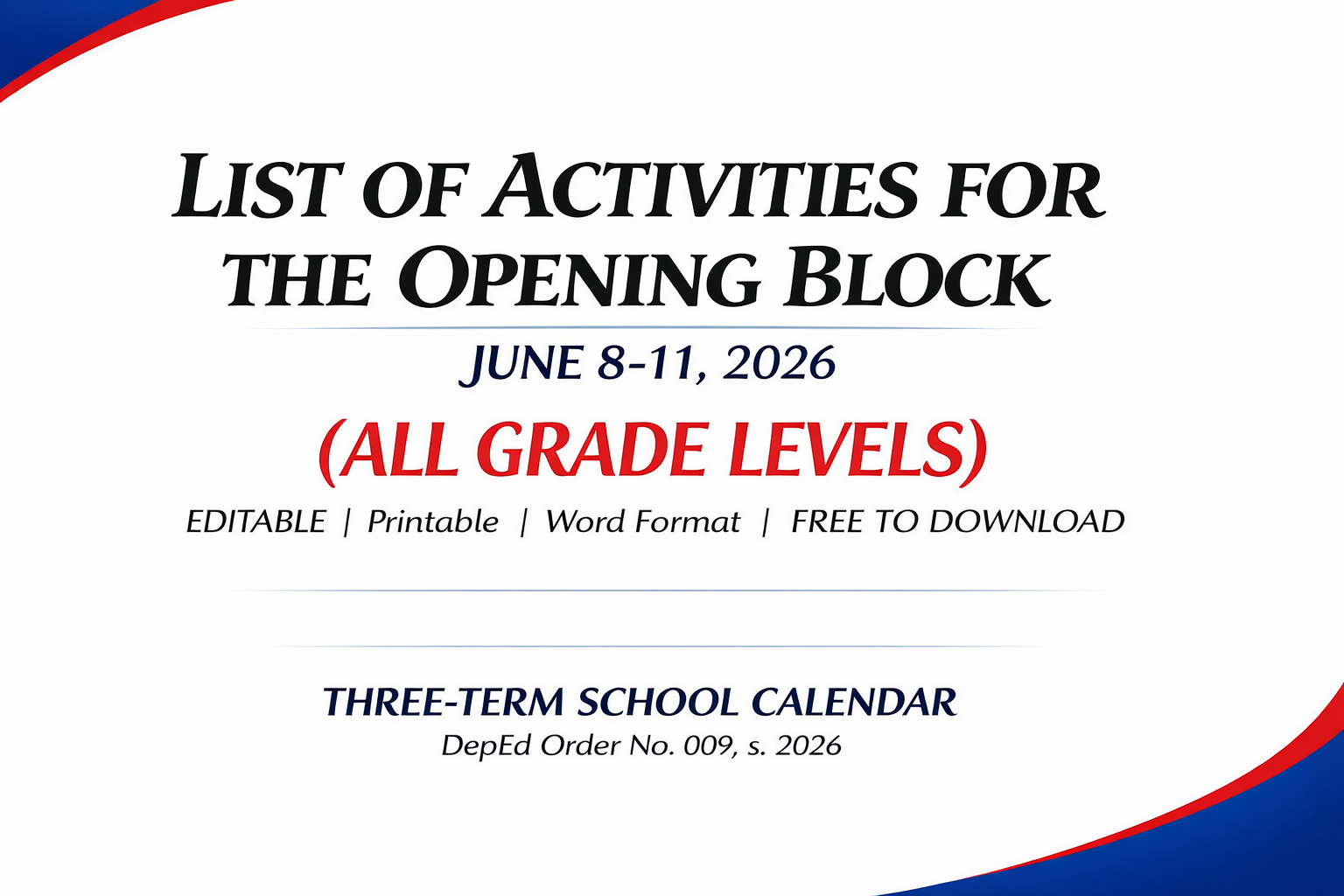 Opening Block Activities for All Key Stages: A Strong Start to the ...