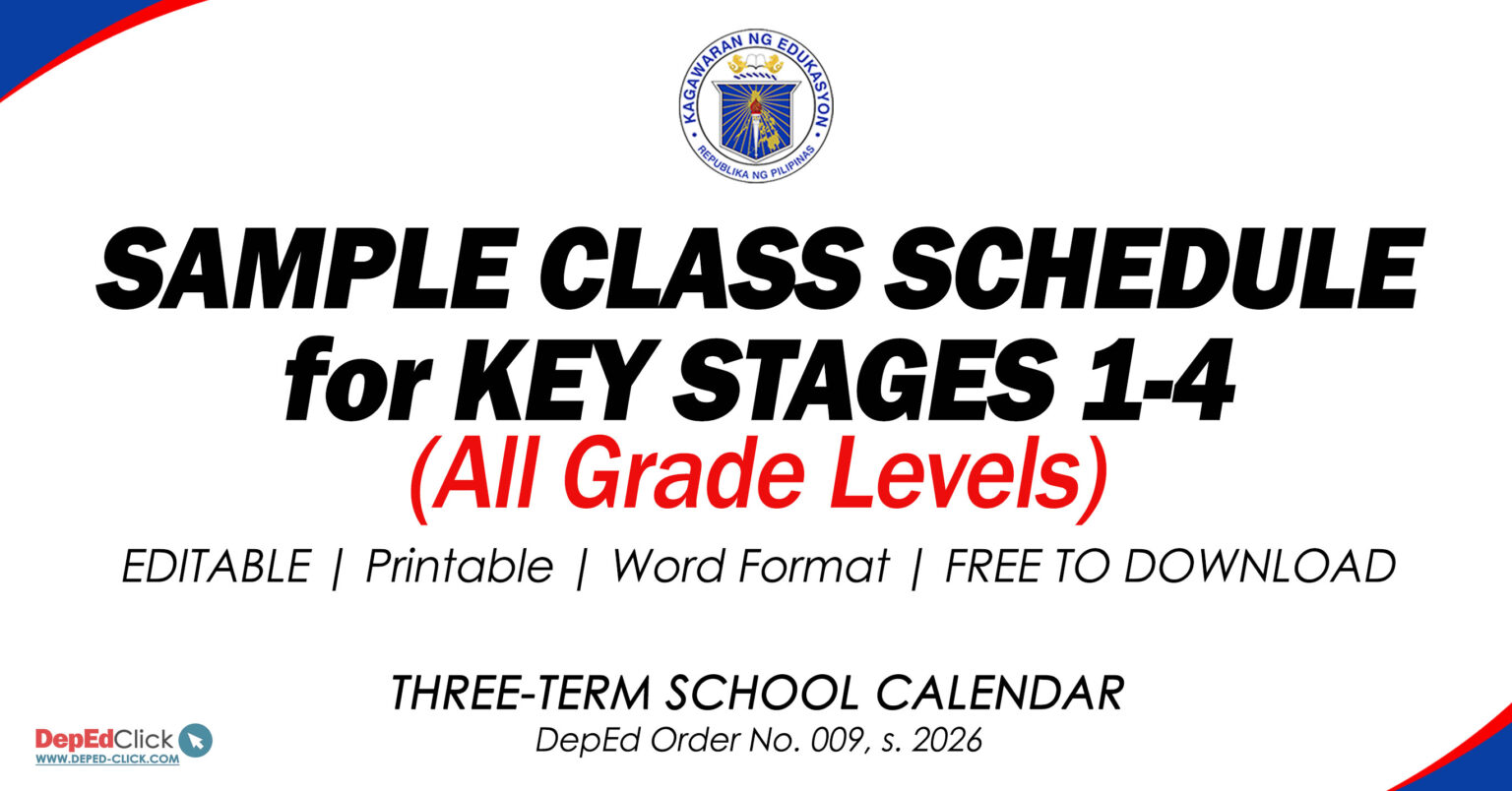 Class Programs for Key All Key Stages under the Three-Term School ...
