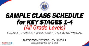 Class Programs for Key All Key Stages under the Three-Term School ...