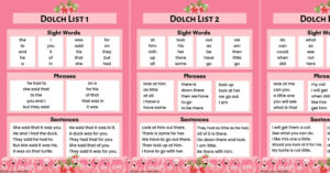 Dolch Sight Words Reading Materials: Words, Phrases, and Sentences for ...