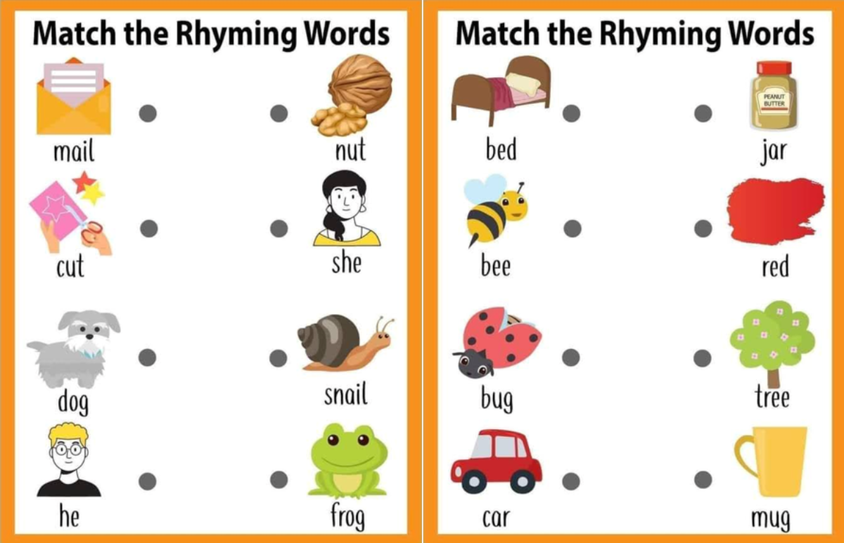 Beginning Rhyming Words Practice - educlickph.com