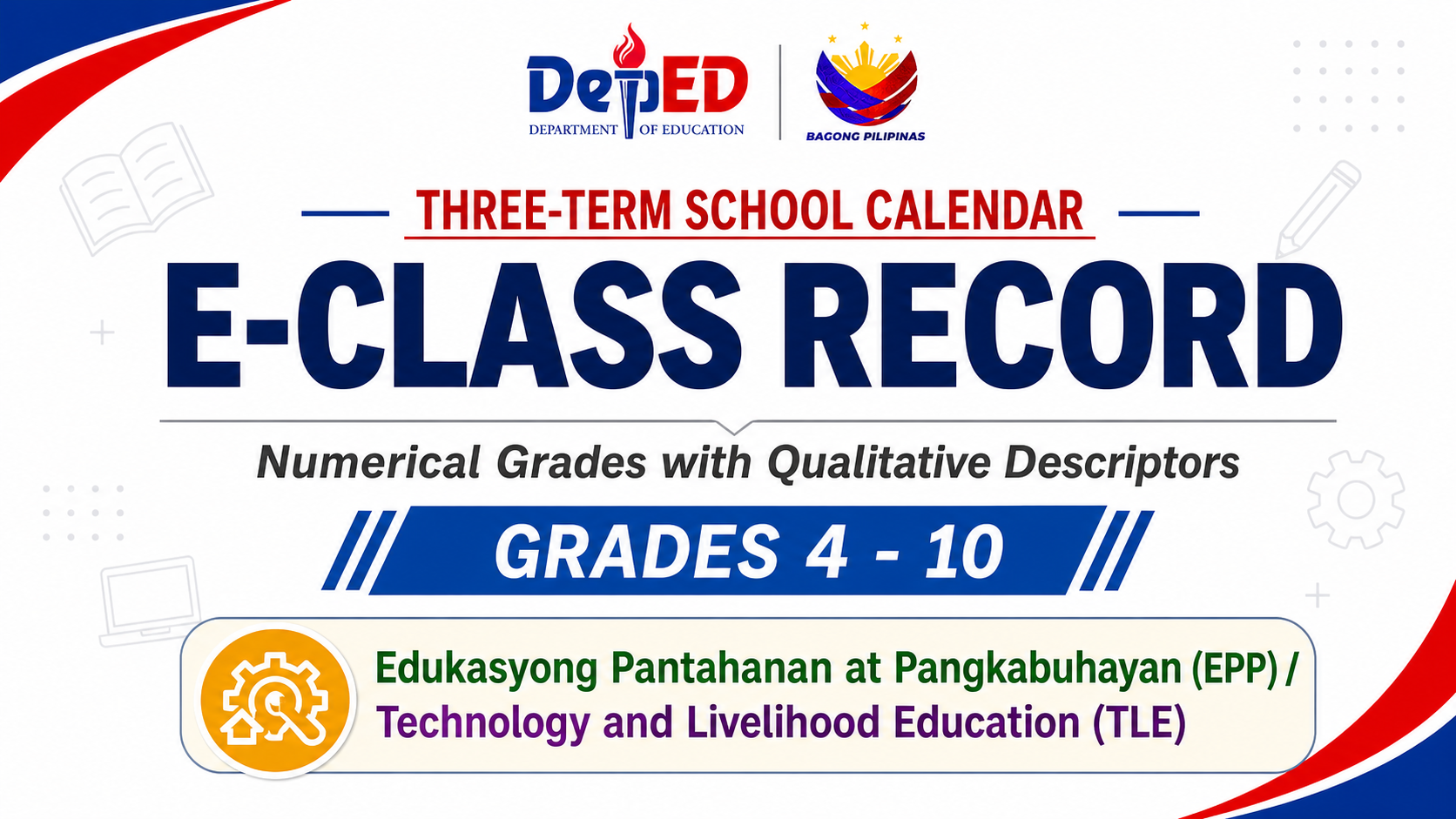 Updated EPP and TLE E-Class Records for Grades 4–10 | Three-Term School ...