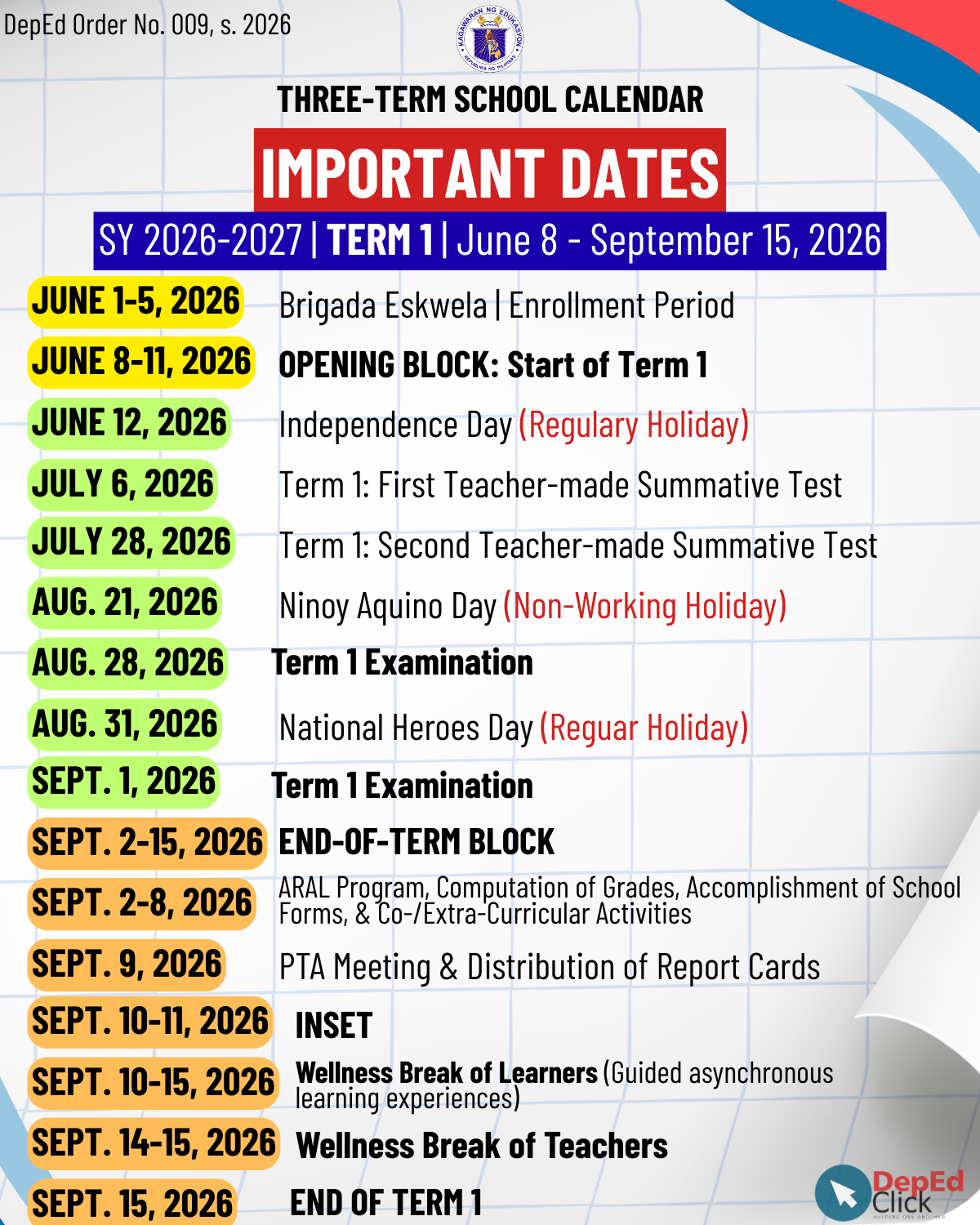 Three-Term School Calendar Materials Archives - educlickph.com